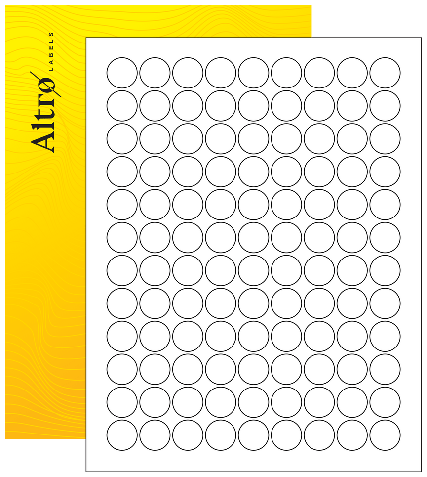 0.75 Circle Labels - Gloss | Altro Labels